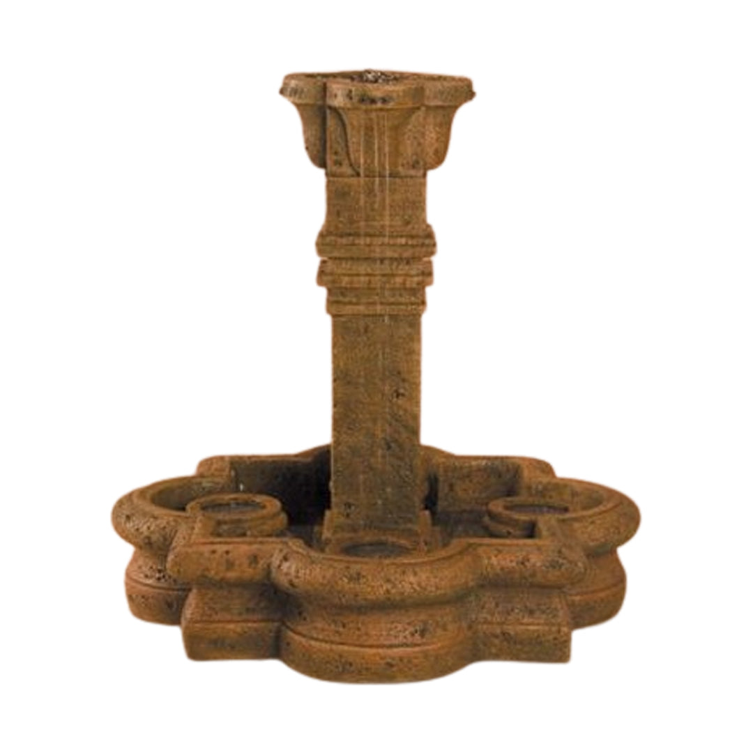 Fiore Stone Plinth Column Fountain 229-FSQ in Cast Stone - Fountains ...