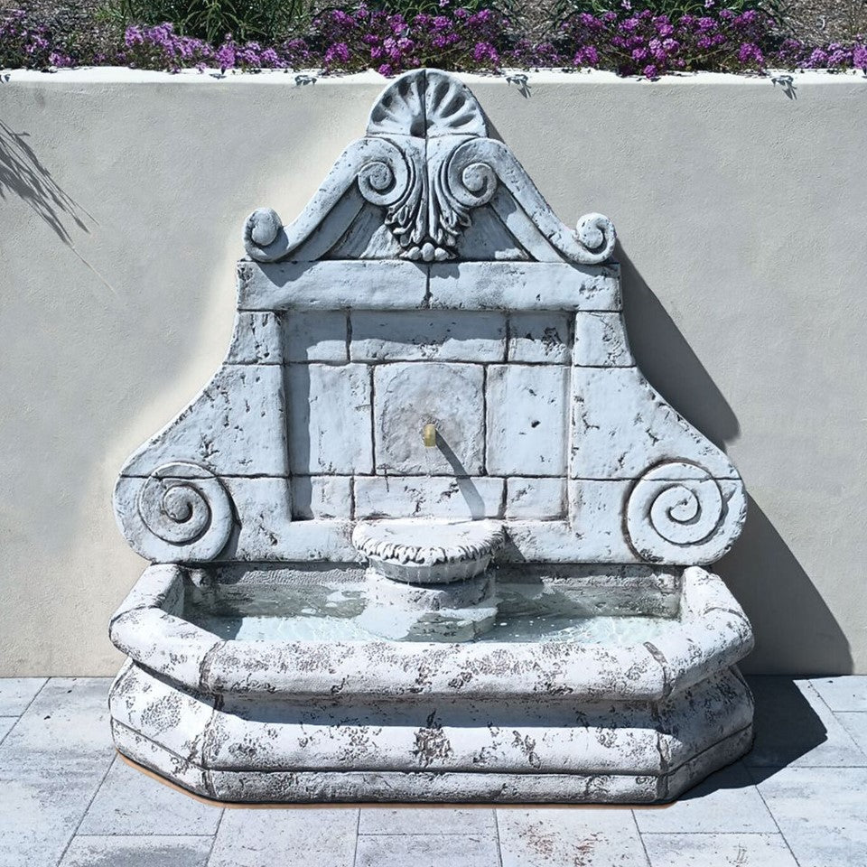 Fiore Stone Versailles Wall Fountain 2021-FW in Cast Stone - Fountains ...
