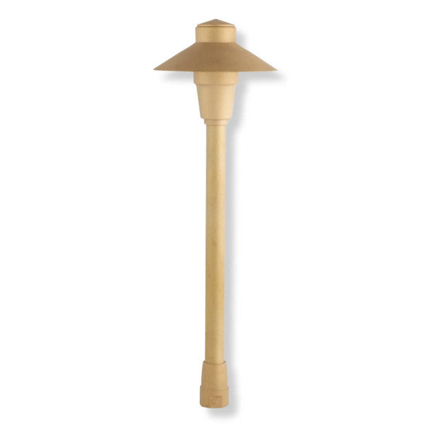 Yard Bright Elite Series Cast Brass Path Light 5" Diameter Hood ...