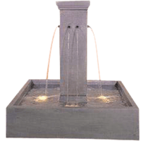 FLASH SALE! Sunnydaze 16" Half Moon Slate Indoor Water Fountain ...